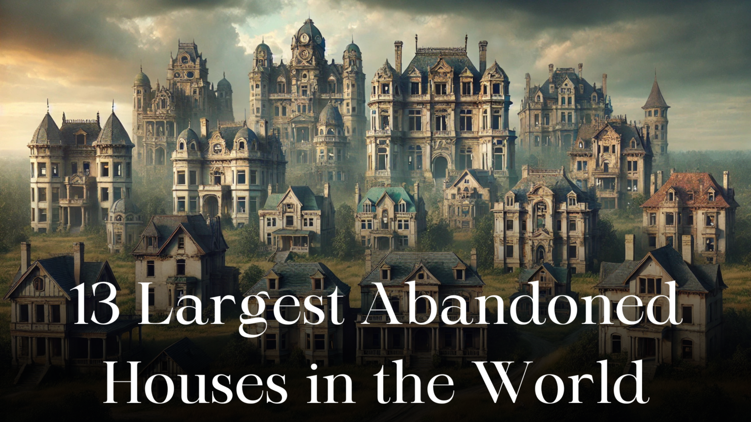 13 Largest Abandoned Houses in the World - Lost Mansions