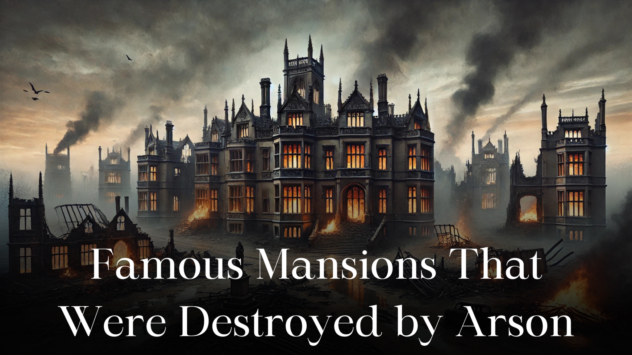 Famous Mansions That Were Destroyed by Arson - Lost Mansions