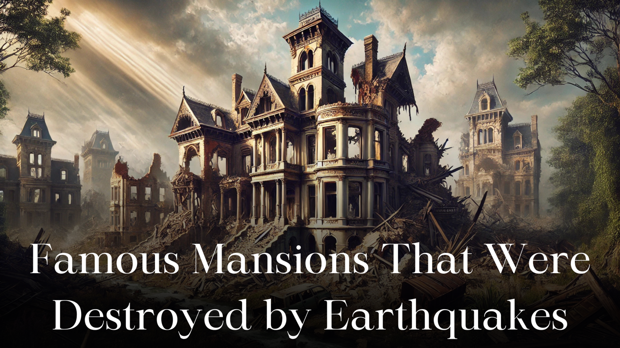 Famous Mansions That Were Destroyed by Earthquakes - Lost Mansions