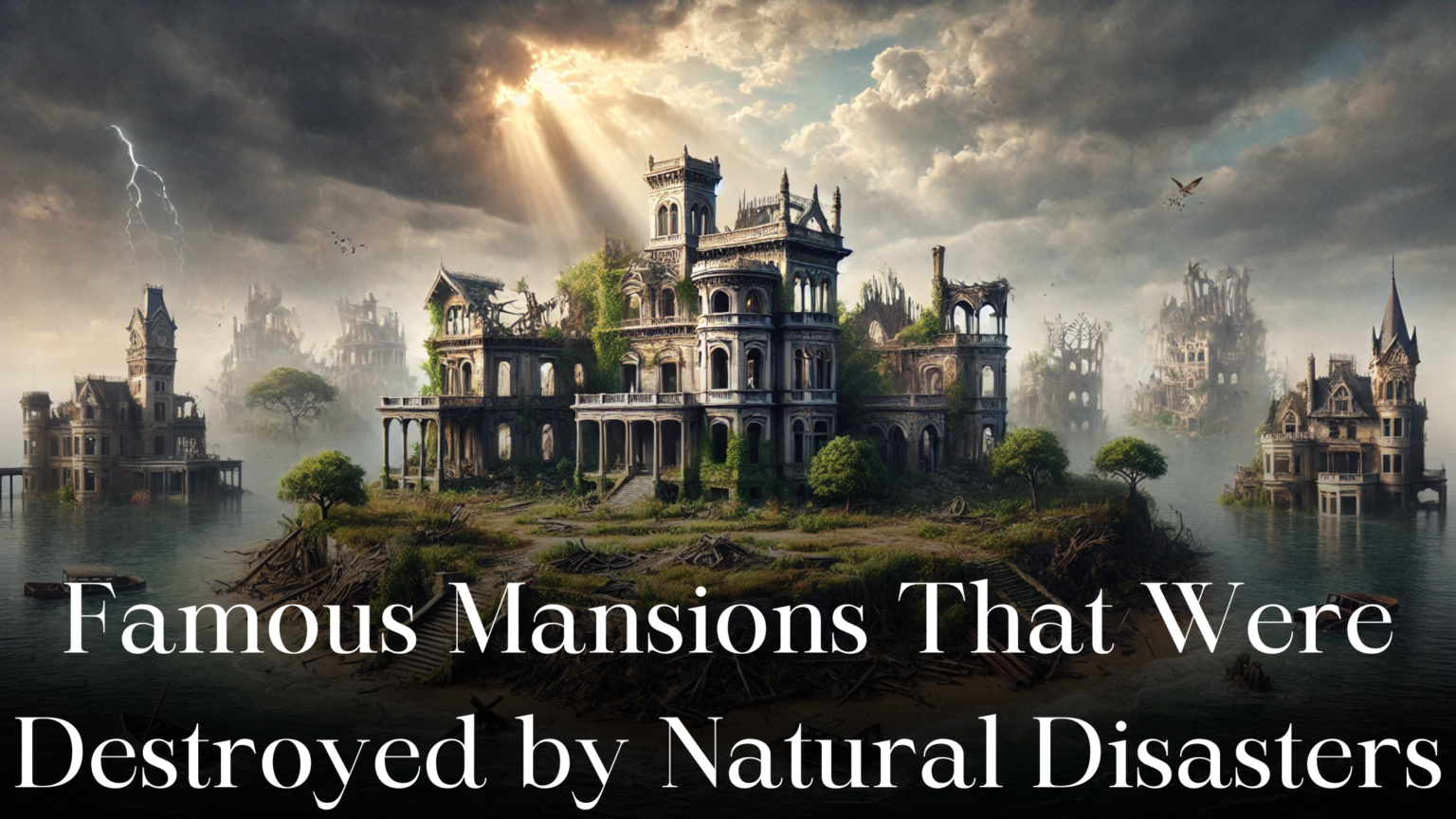 Famous Mansions That Were Destroyed by Natural Disasters - Lost Mansions