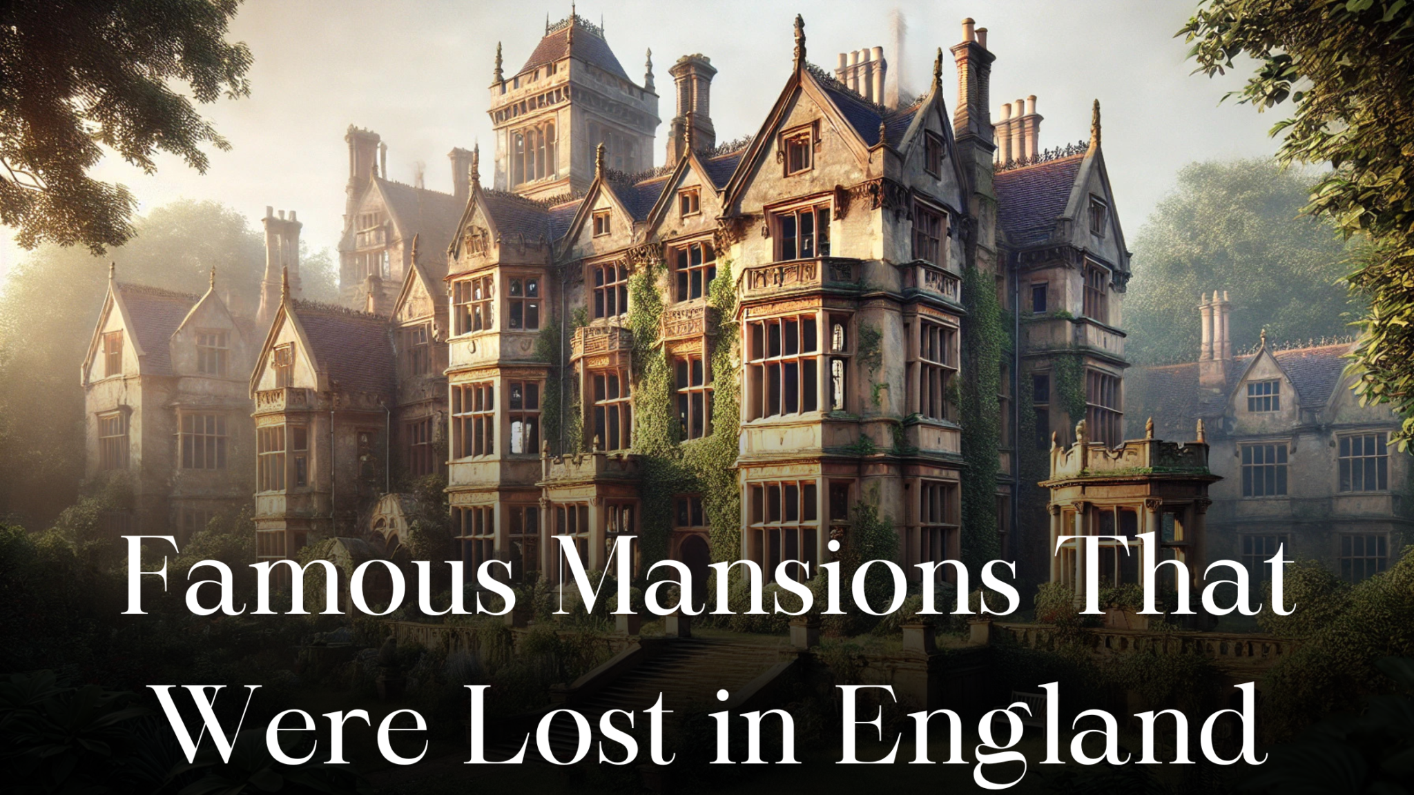 Famous Mansions That Were Lost in England - Lost Mansions