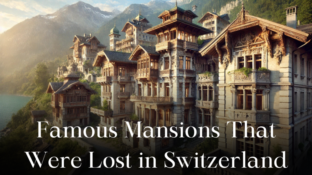 Famous Mansions That Were Lost in Switzerland - Lost Mansions