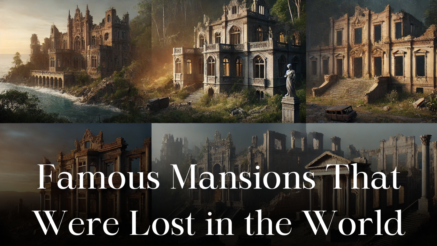 Famous Mansions That Were Lost in the World - Lost Mansions