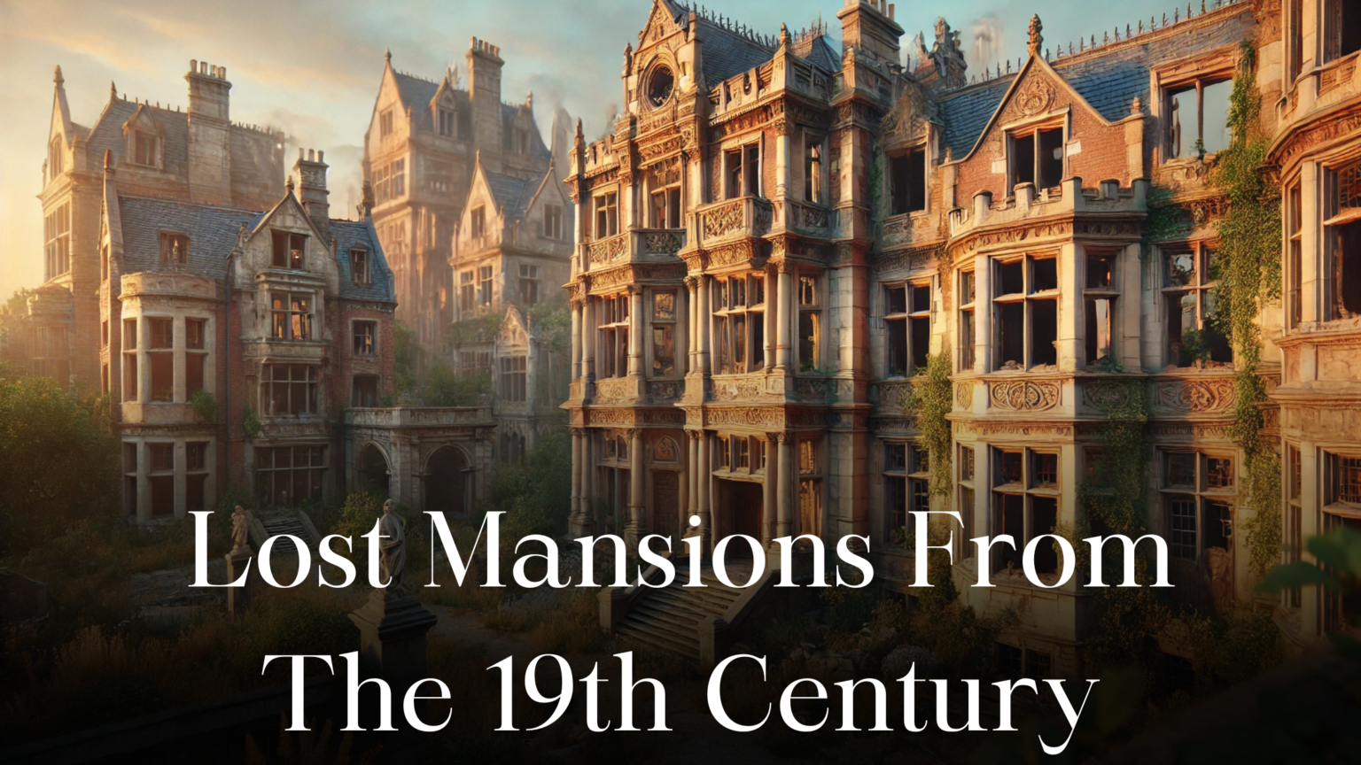 Lost Mansions From The 19th Century - Lost Mansions